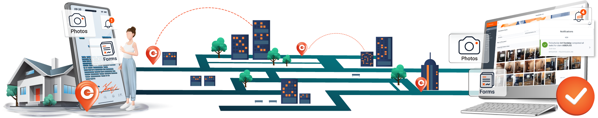 Encircle Link: Get photos, videos, and customer signatures remotely.