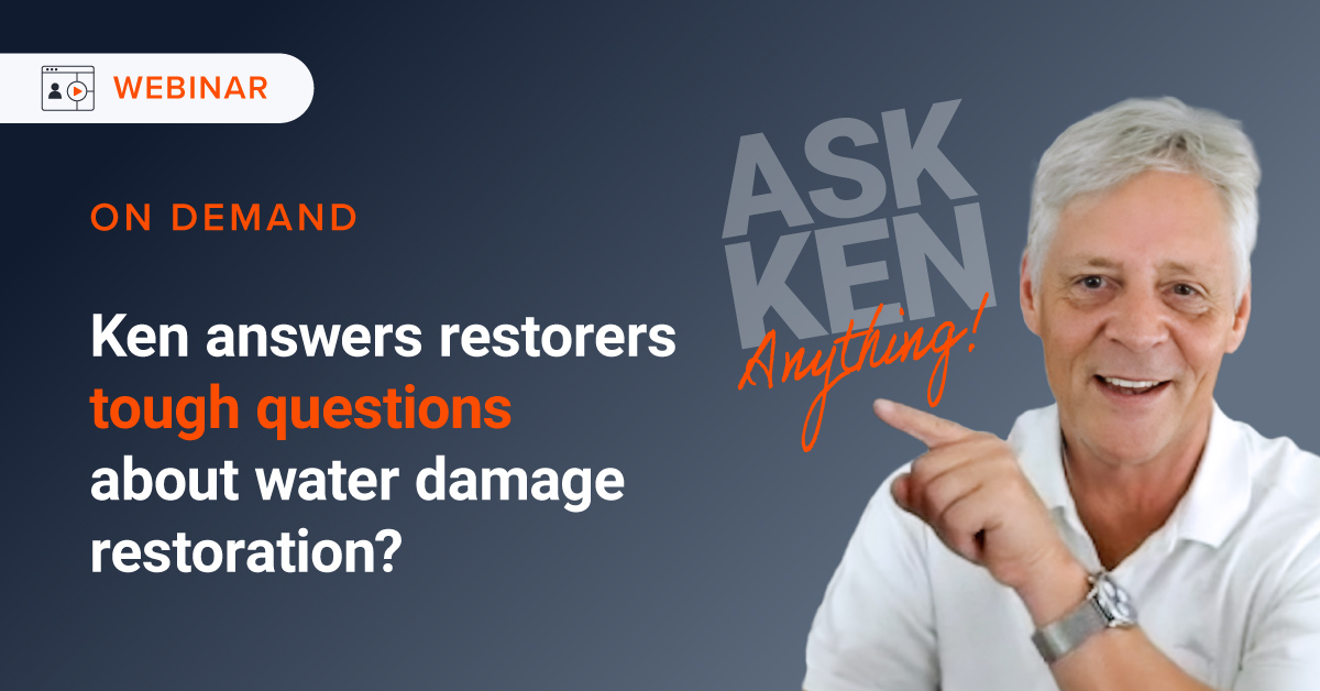 Restorative drying expert Ken Larsen answers water damage questions