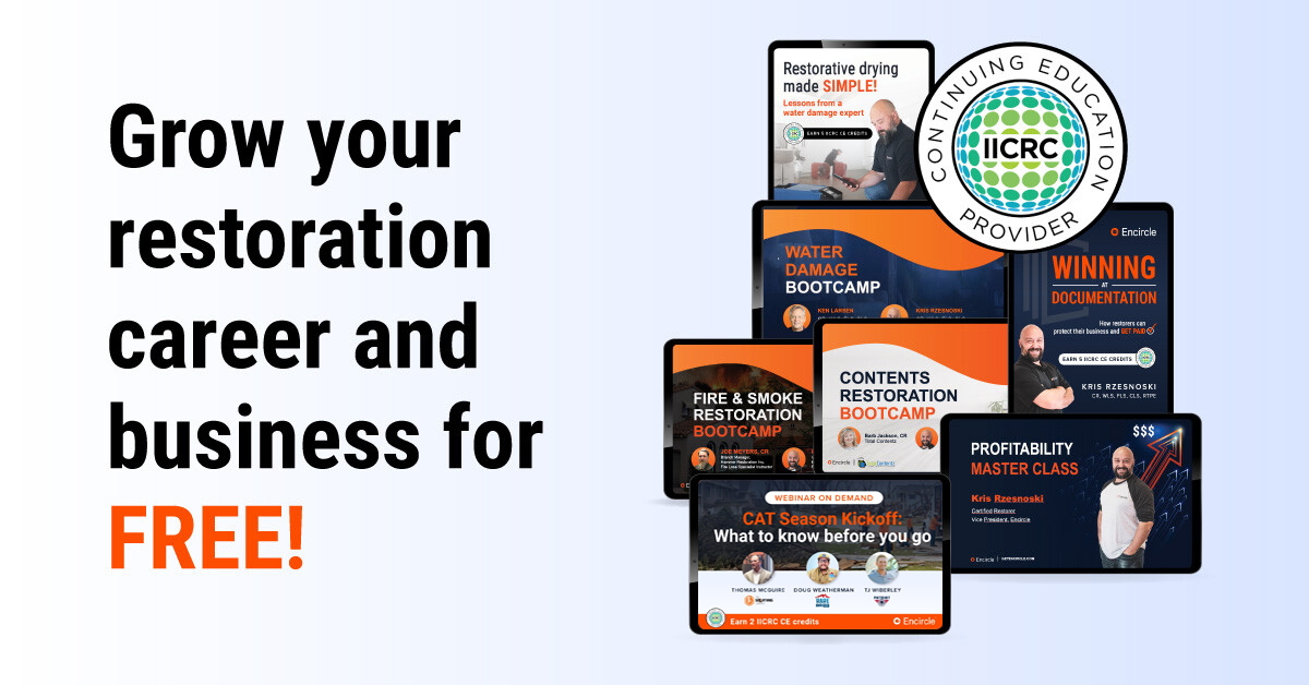 Free IICRC CE restoration courses to boost your business & career