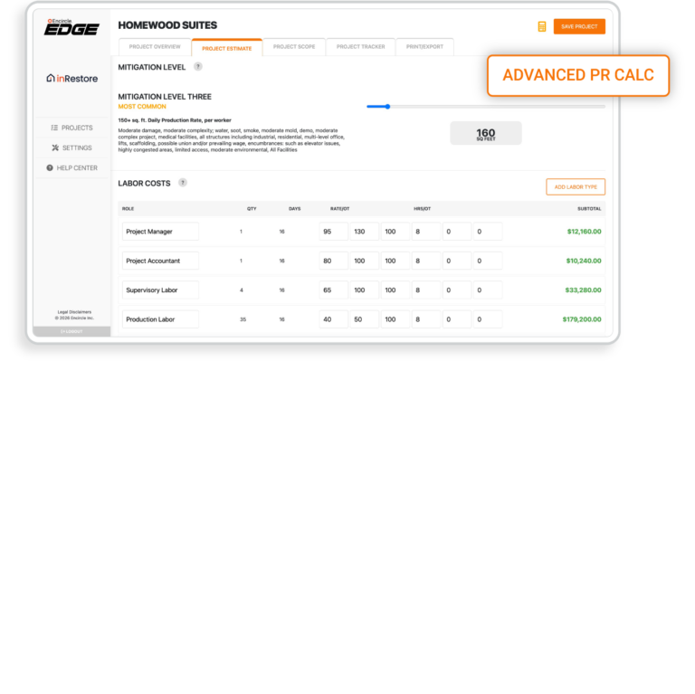 ROM Estimating Tool for Fast Restoration Quotes | Encircle